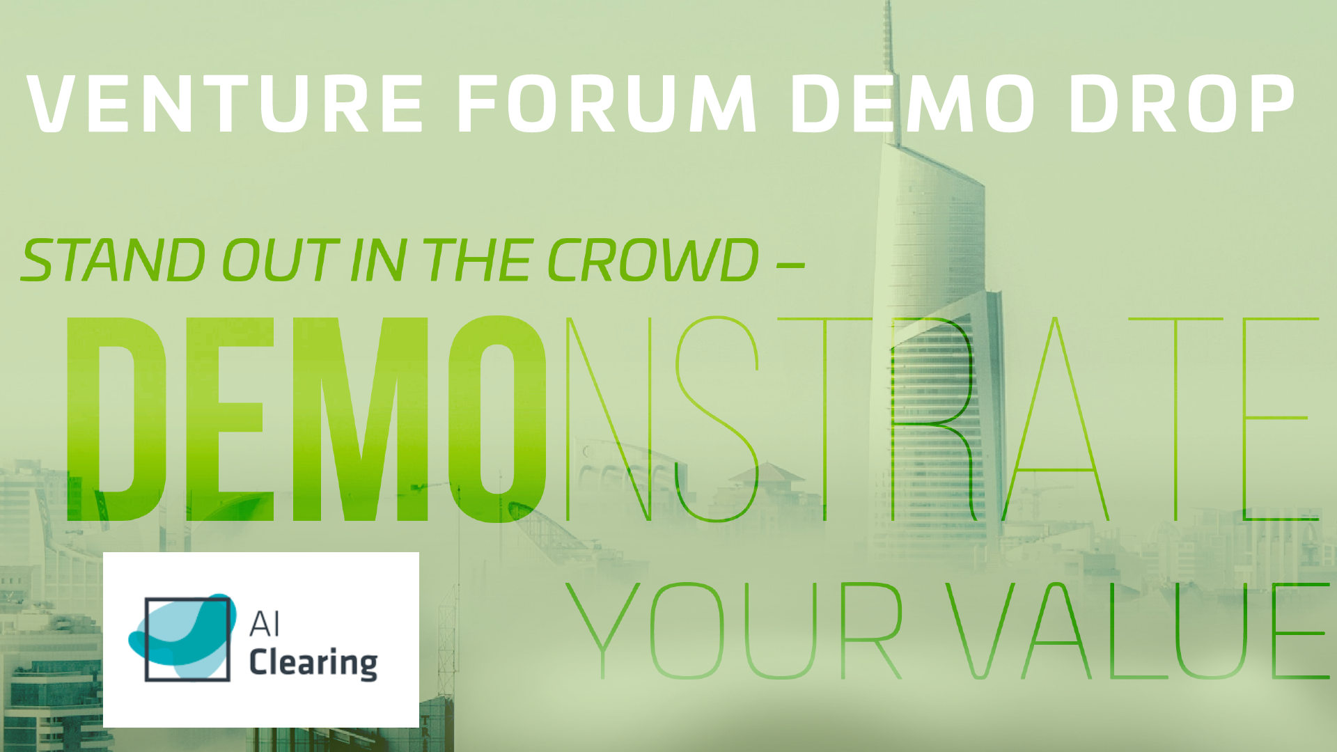 BuiltWorlds Venture Forum Demo Drop - AI Clearing - BuiltWorlds