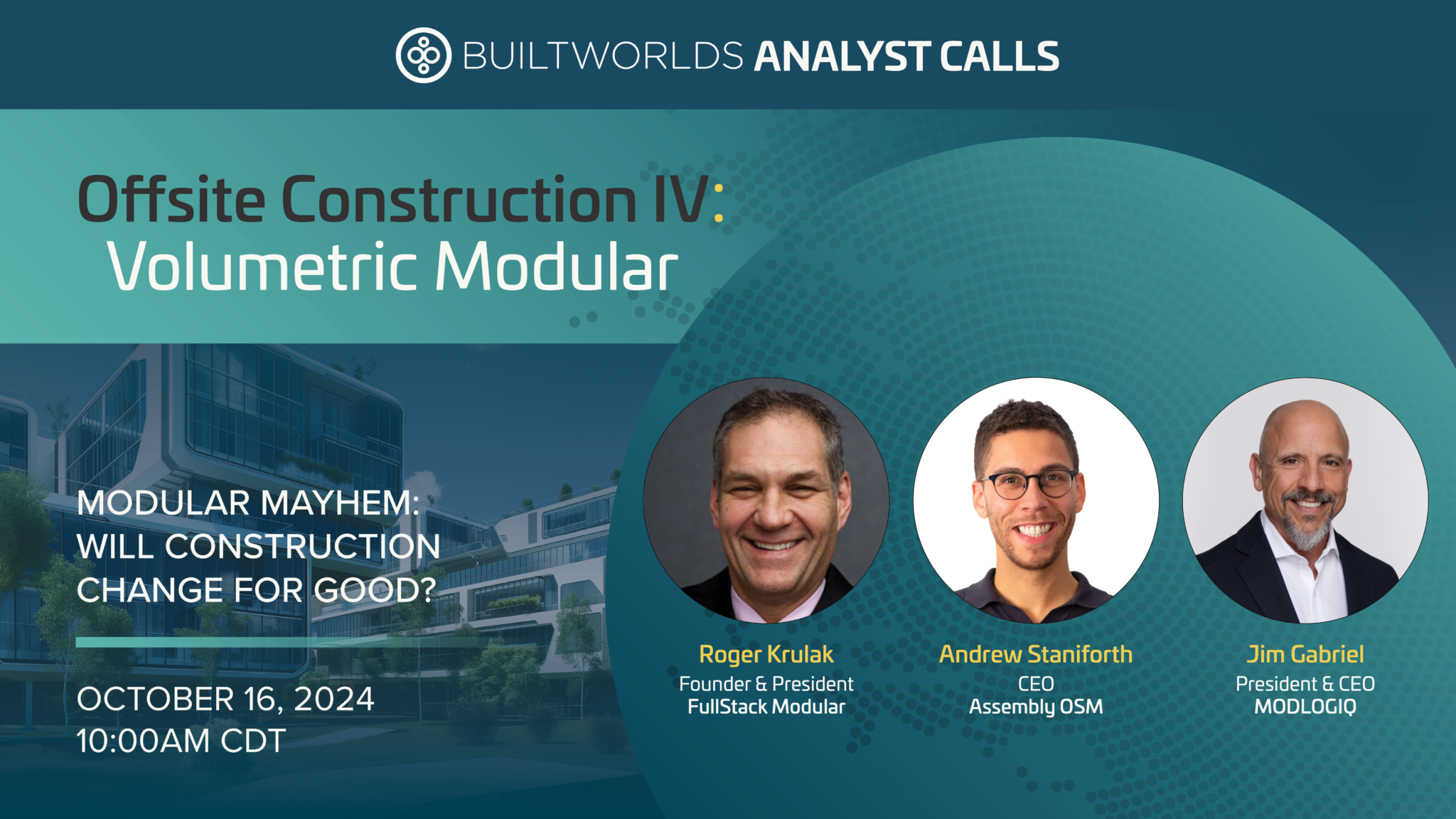 Research Track - Building Technology - BuiltWorlds